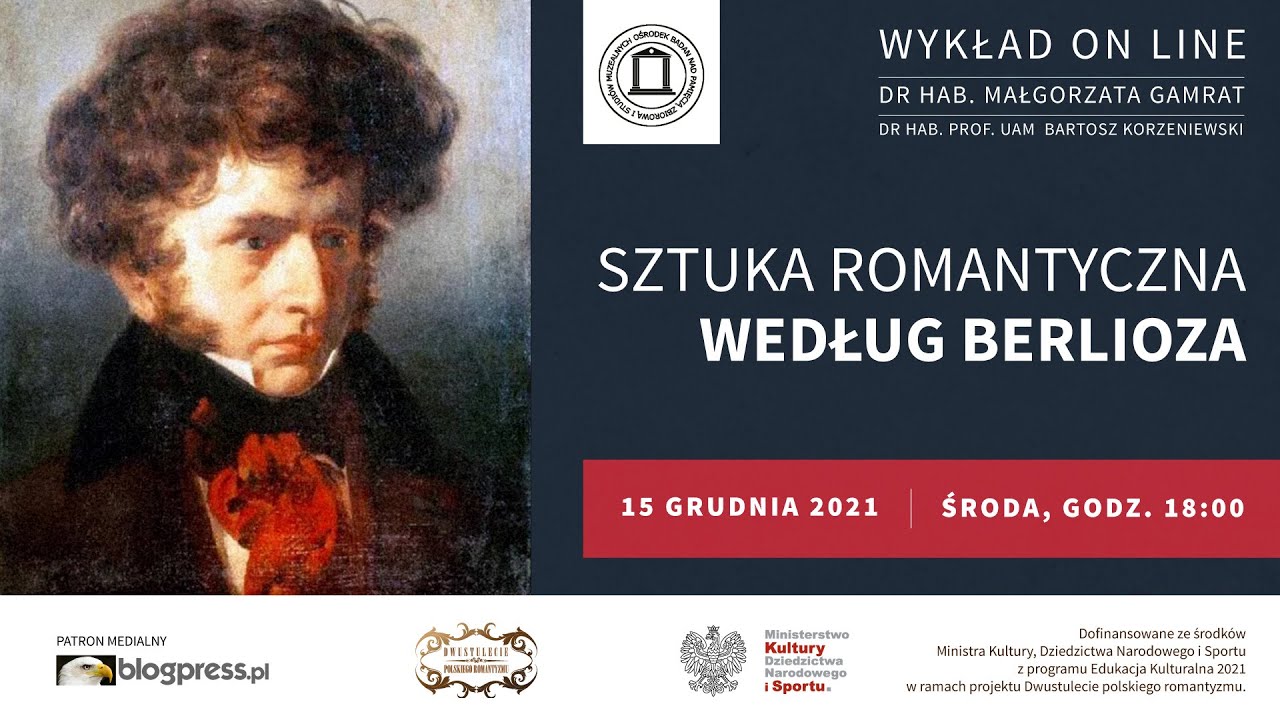 NA ŻYWO: Sztuka romantyczna według Berlioza (Małgorzata Gamrat) - YouTube