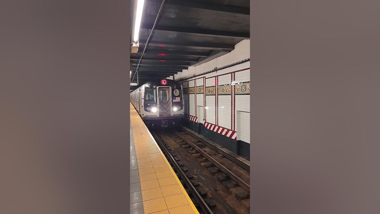 Manhattan Bound R143 L train entering 8th Avenue - YouTube