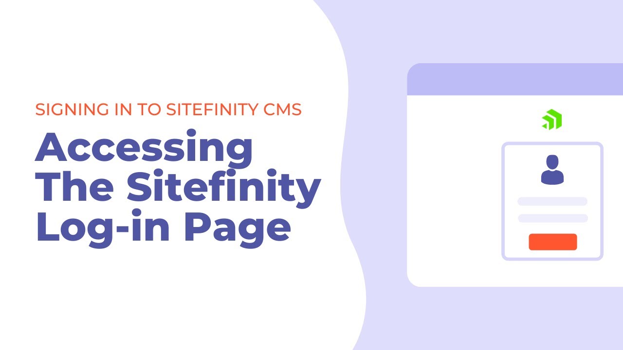 Logging in to Sitefinity CMS and Signing to Backend of Your Site - YouTube
