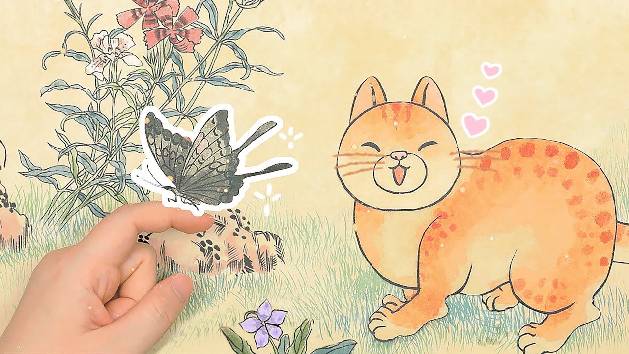 움직이는 김홍도 그림 스톱모션 | Moving Korean painting stop motion (feat. Kim Hongdo ...