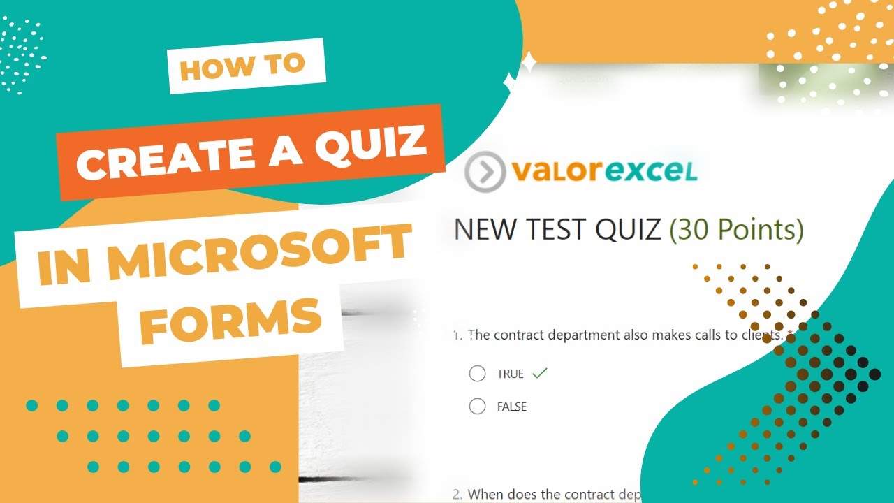 How To Create A Quiz In MIcrosoft Forms YouTube How To Create A Quiz In MIcrosoft Forms YouTube