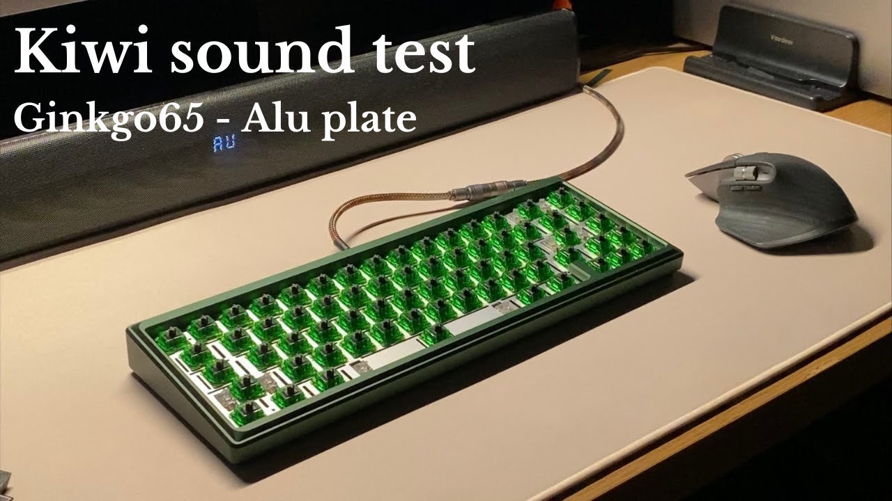 Kiwi sound test with different keycaps on Ginkgo65 - YouTube