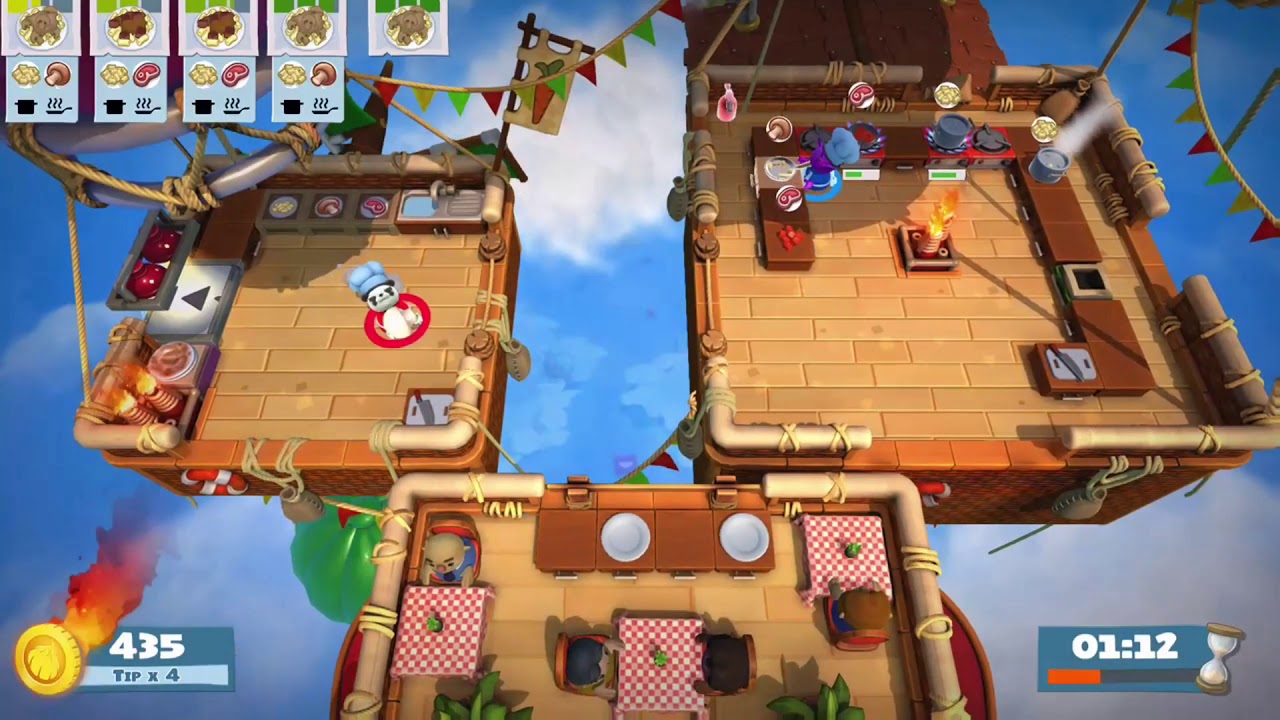 Overcooked 2 Level 2-3, 2 Players, 3 Stars - YouTube