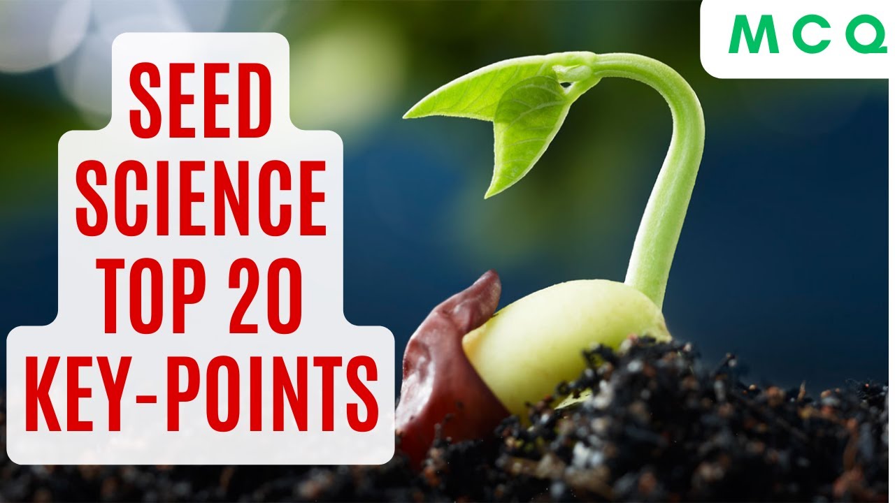 Seed science and technology | Seed science and technology objective ...