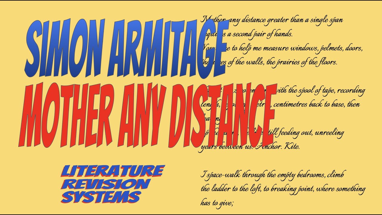 Mother Any Distance Grade 9 Analysis - YouTube