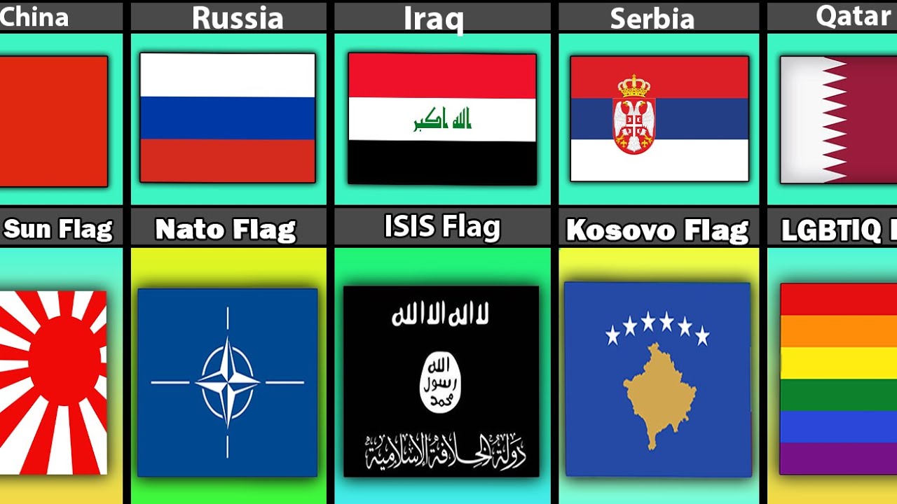 Countries That Hates Different Flags - YouTube
