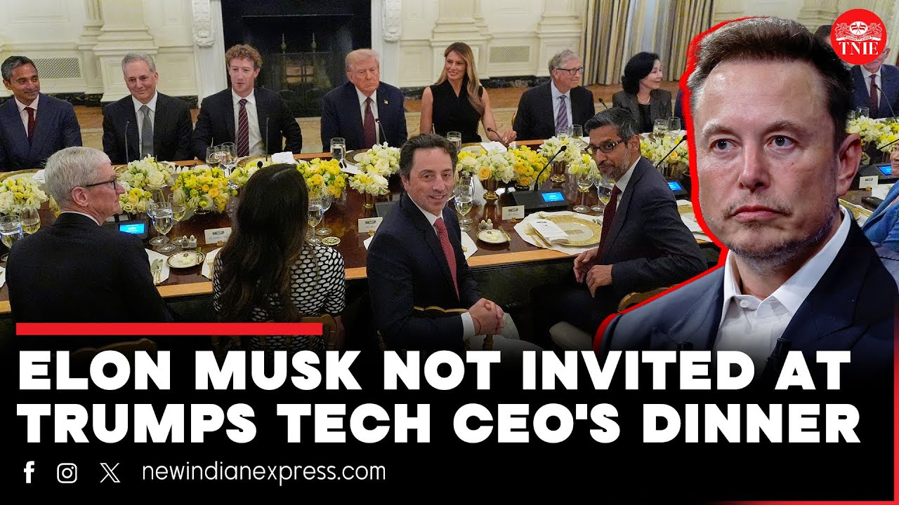 Trump hosts dinner with tech CEO's at White House, Musk absent from ...