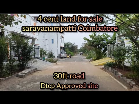 4 cent land for sale saravanampatti Coimbatore | 9994481543 - YouTube
