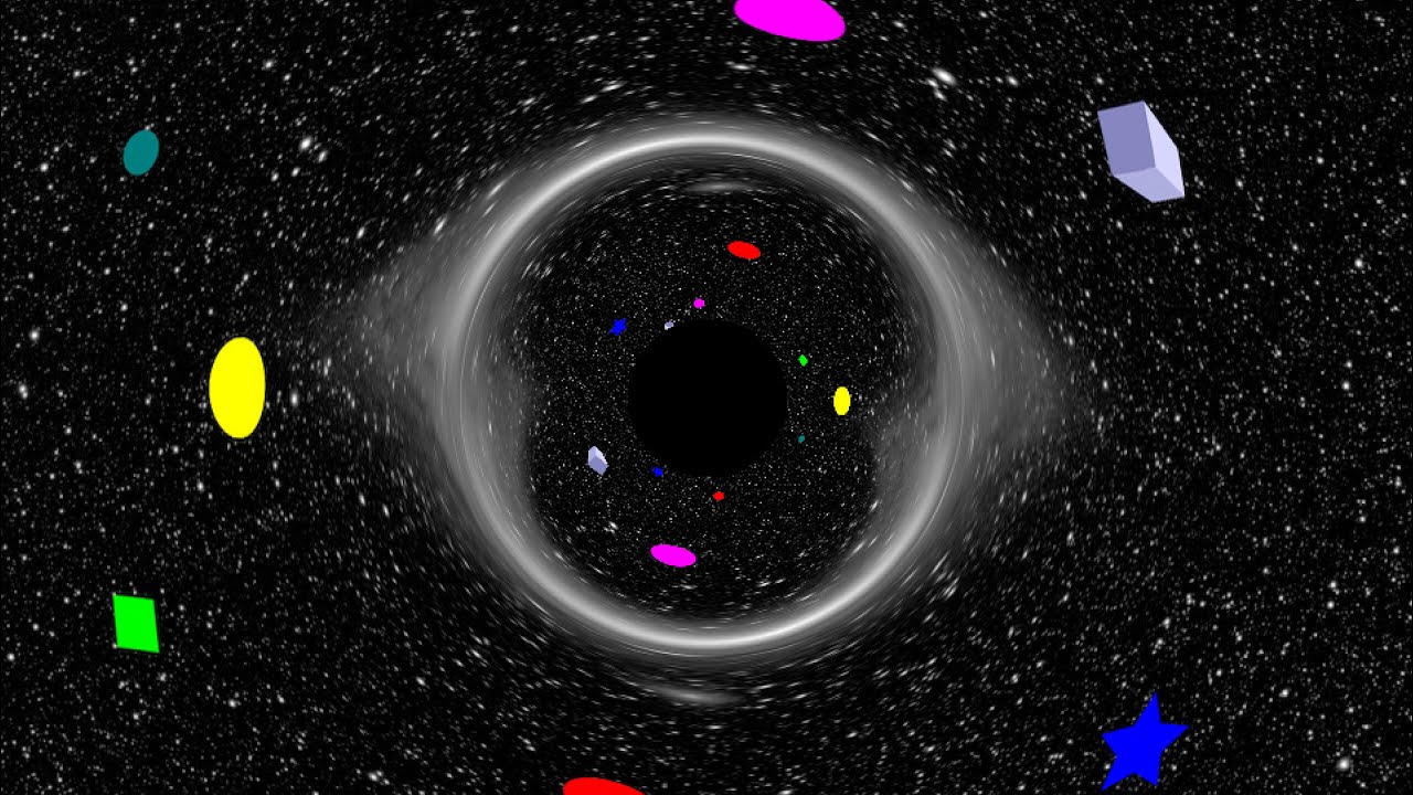 Black hole passing in front of the Andromeda galaxy - YouTube