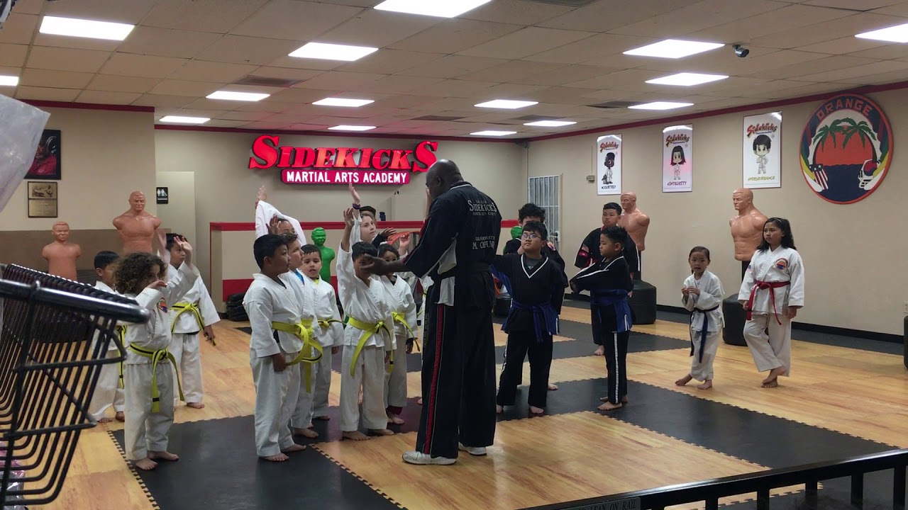 Grandmaster Orange Kids Martial Arts Class @ Sidekicks San Diego - YouTube