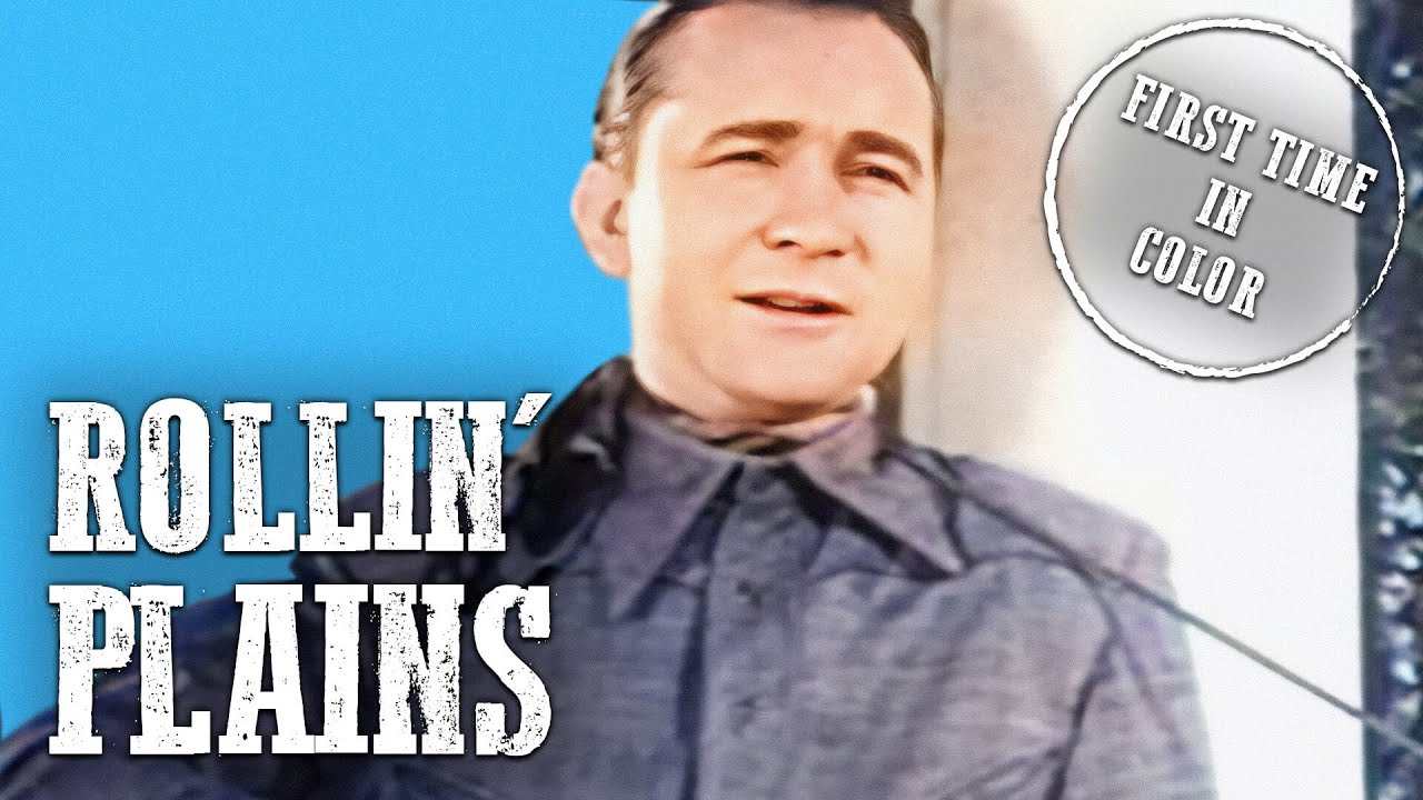 Rollin' Plains | COLORIZED | Classic Western Film - YouTube