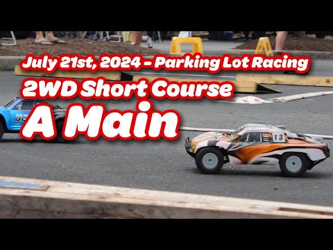 2WD Short Course A-Main - July 21st 2024 Parking Lot Race - YouTube