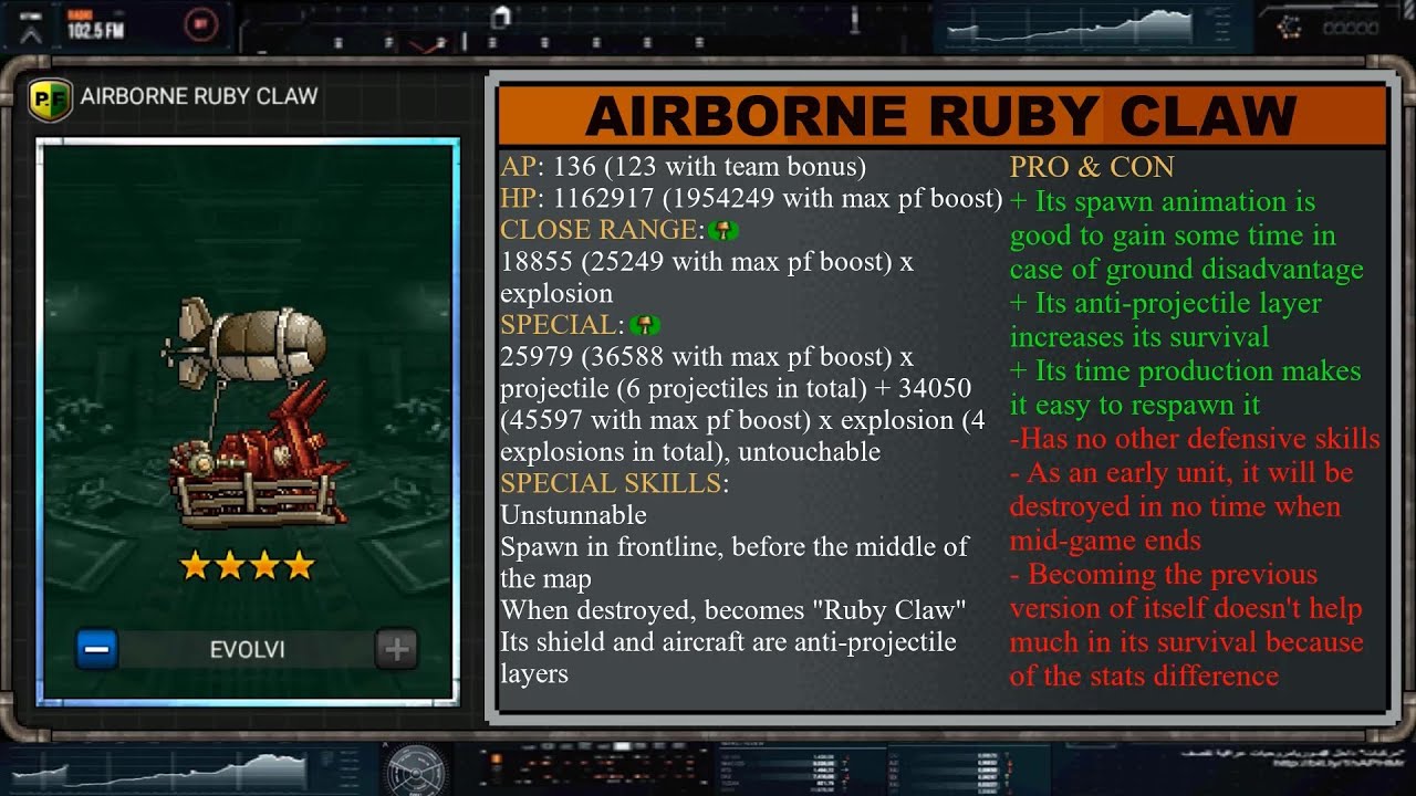 Metal Slug Attack Analysis - Airborne Ruby Claw - YouTube