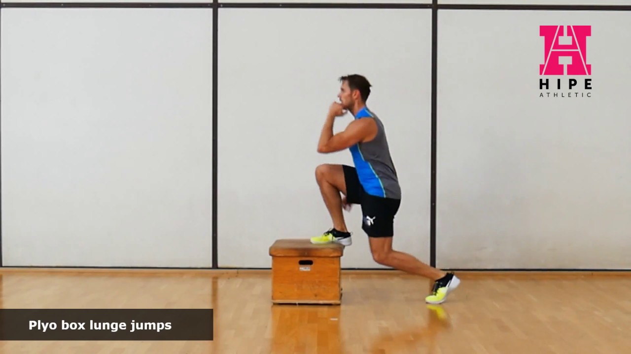 1 Plyo box lunge jumps - YouTube