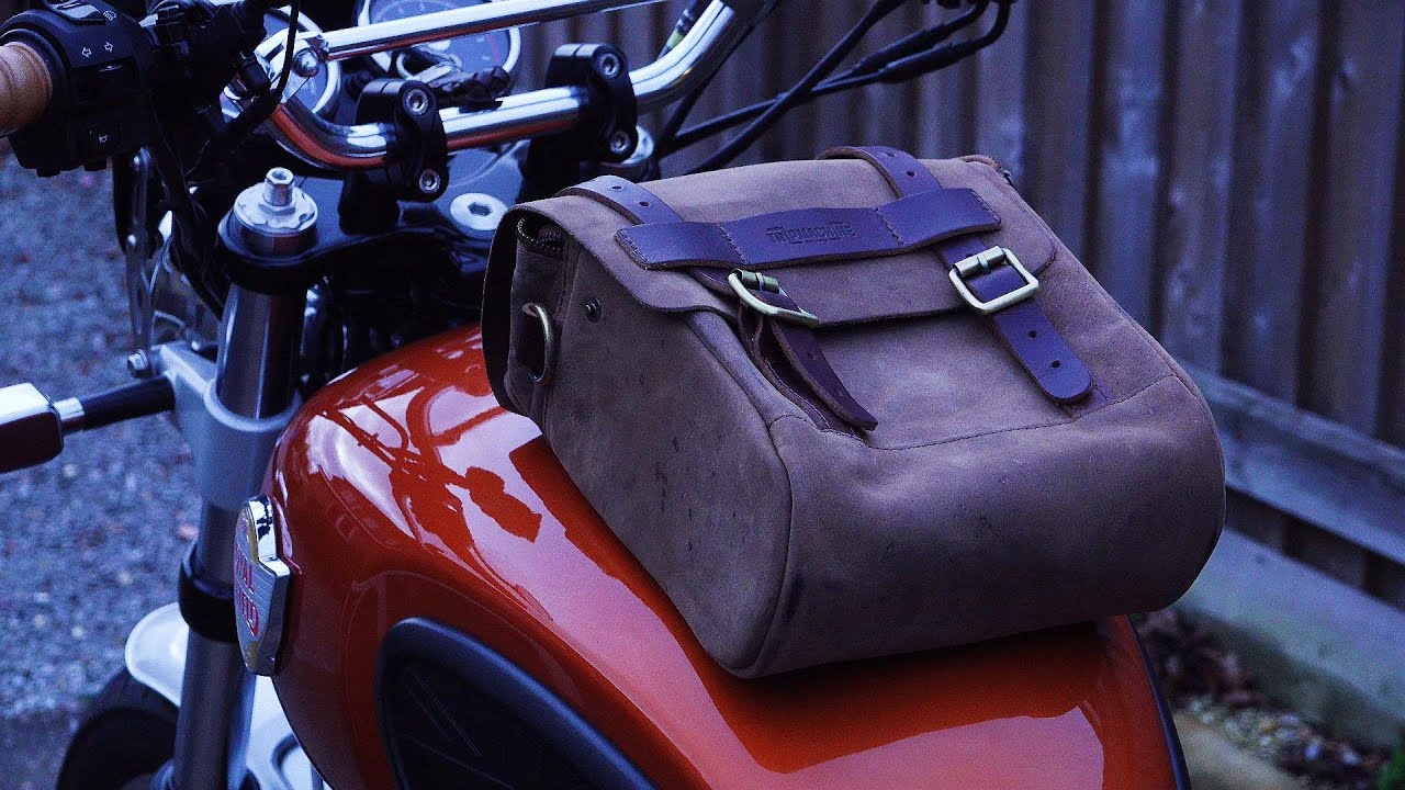 Classic soft motorcycle luggage for MODERN CLASSIC MOTORCYCLES! - YouTube