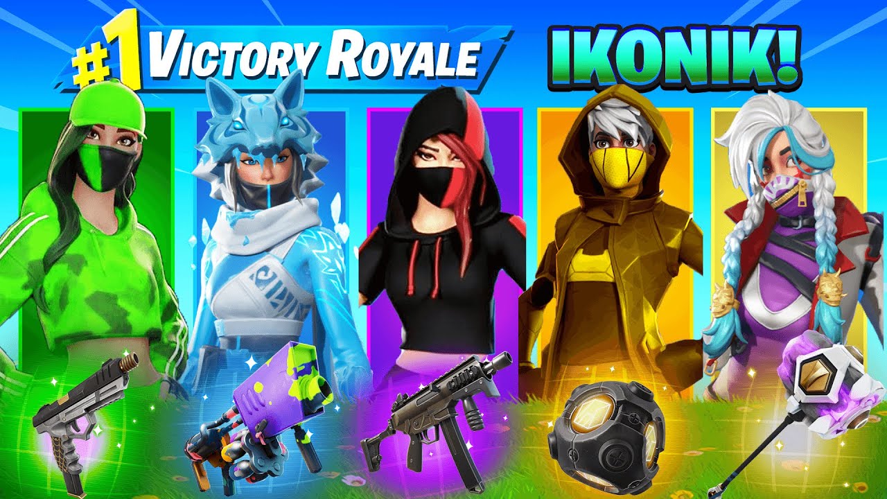 MÄDCHEN ENTSCHEIDEN Die ,,ZUFÄLLIGE" WEIBLICHE IKONIK WANNABE Boss Skin Challenge in Fortnite 4 ...