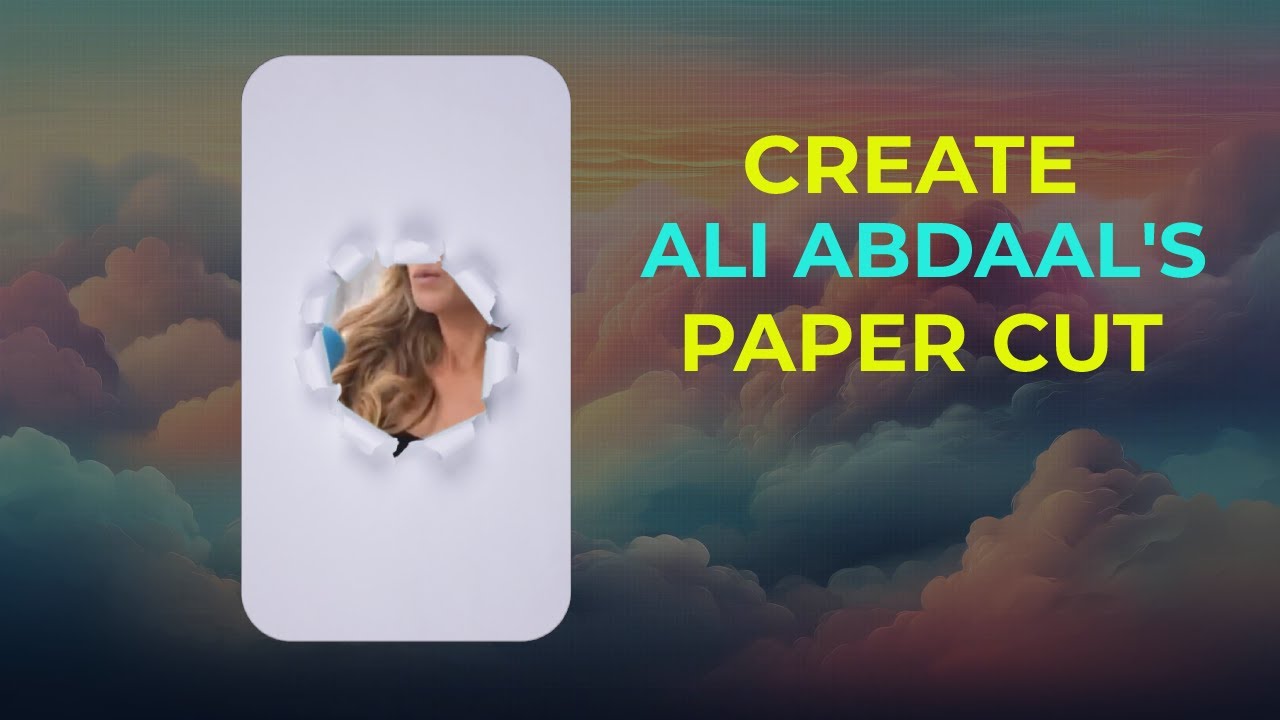 How To Create Ali Abdaal's Paper Cut Effect - YouTube