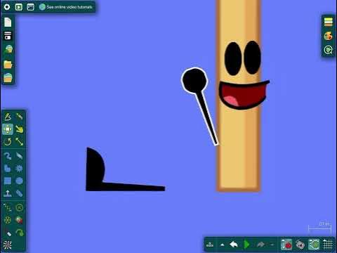 how to create a BFDI character in algodoo - YouTube