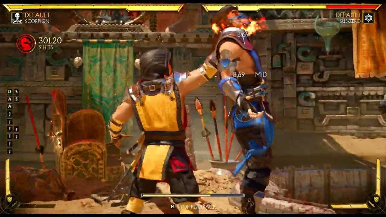 MK 11 Combos | Scorpion beginner combos | Mortal Kombat 11 - YouTube