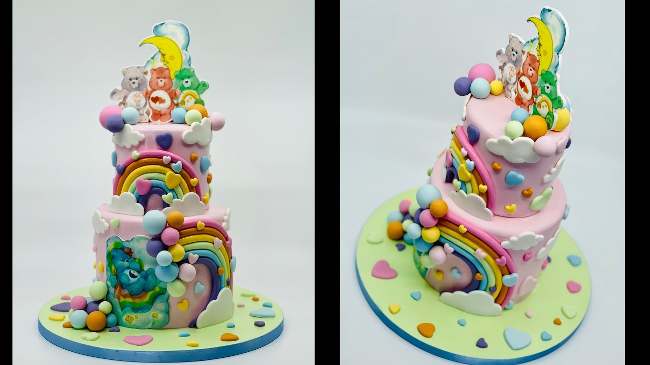 Care Bears Cake - YouTube