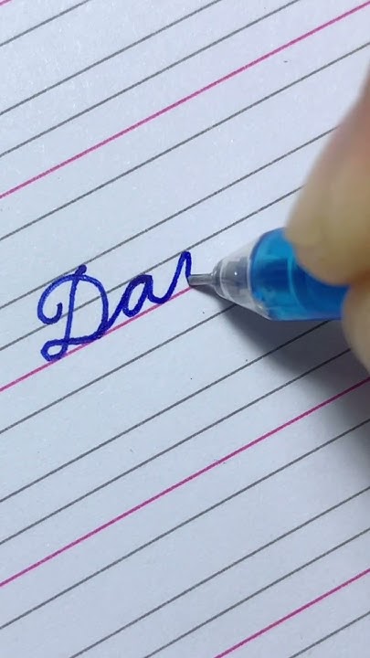 “David” Beautiful Name in Cursive Handwriting #cursivewriting # ...