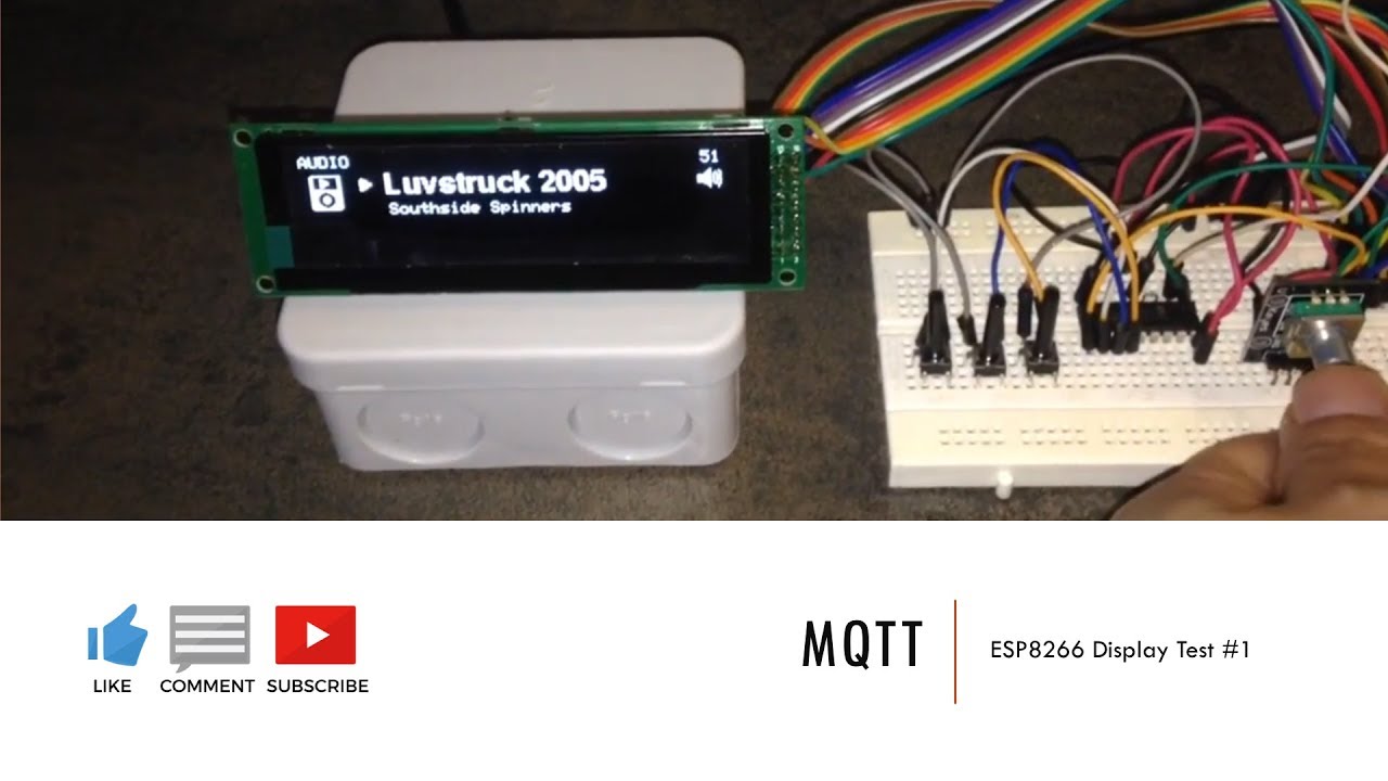 ESP8266 | MQTT OLED Display Test 01 - YouTube