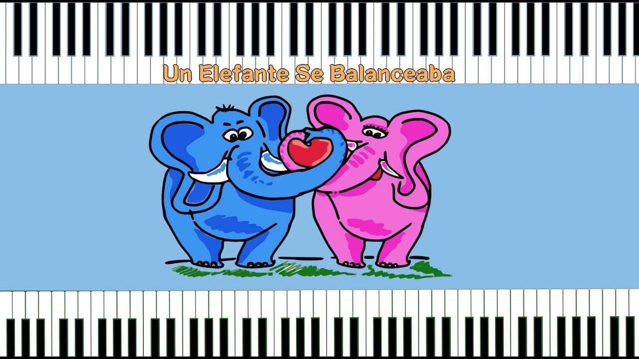 Un elefante se balanceaba Piano - YouTube