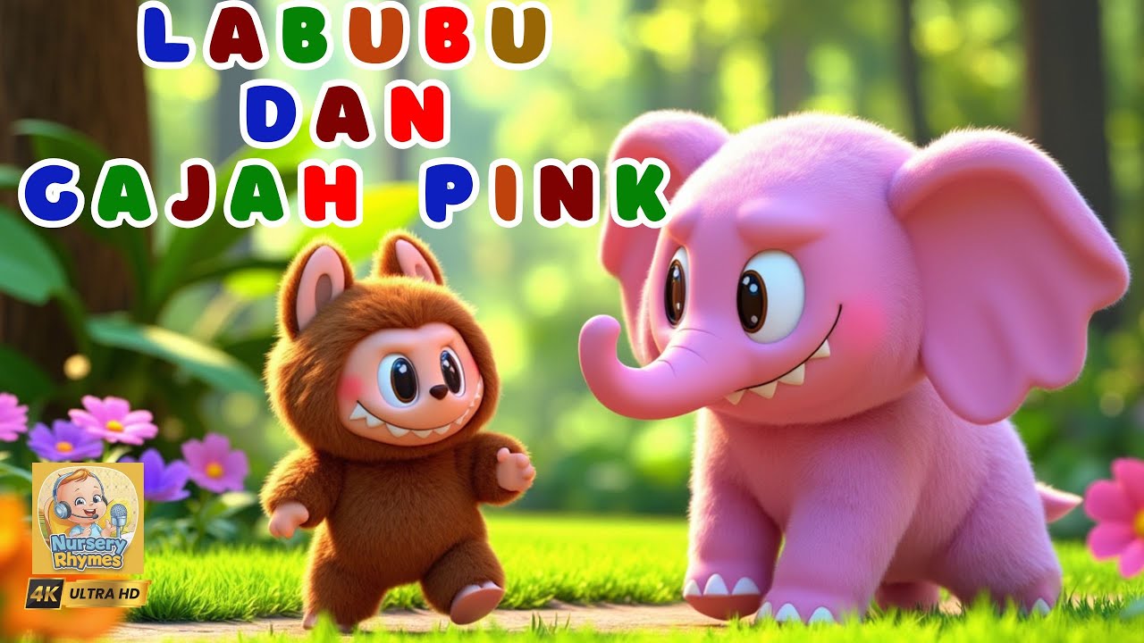 Labubu dan Gajah Pink - Nursery Rhymes| Lagu Labubu Bahasa Indonesia ...