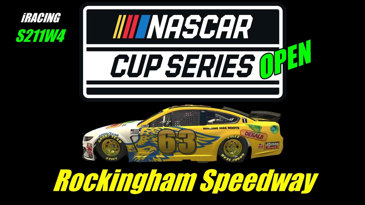 IRacing THE ROCK Rockingham Speedway NASCAR Cup Series Open S211 WEEK 4 ...