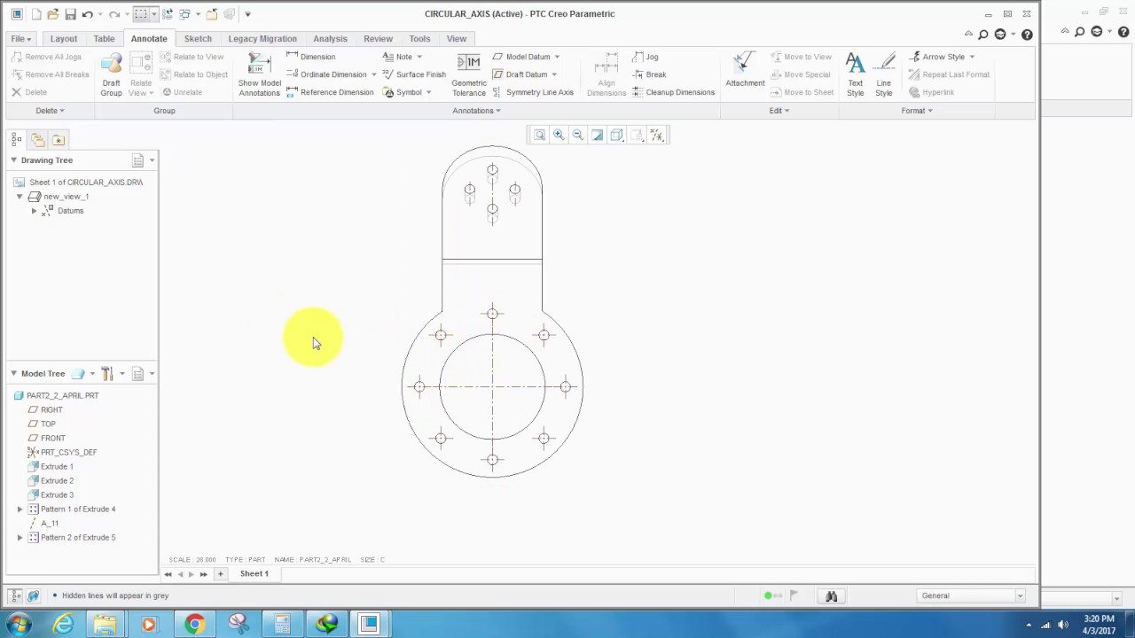 Creating A Reference Circle In Creo Drawing YouTube creating-a-reference-circle-in-creo-drawing-youtube