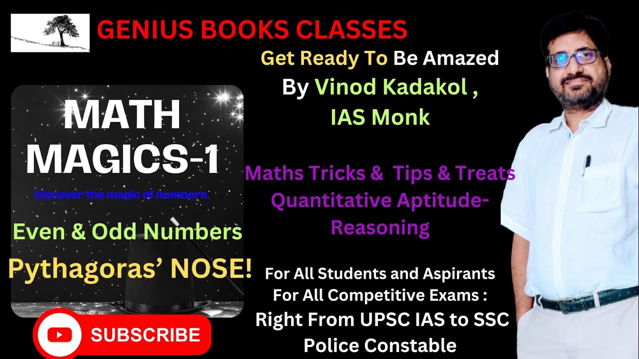 MathMagics -1 Tricks and Tips Odd and Even Numbers Pythagoras' Nose ...