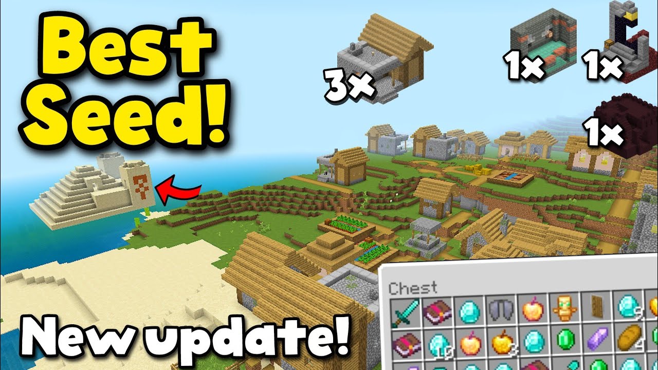 🔥BEST SPEEDRUN🔥Seed in Minecraft Bedrock & MCPE 1.21+!🤯(+New Update ...