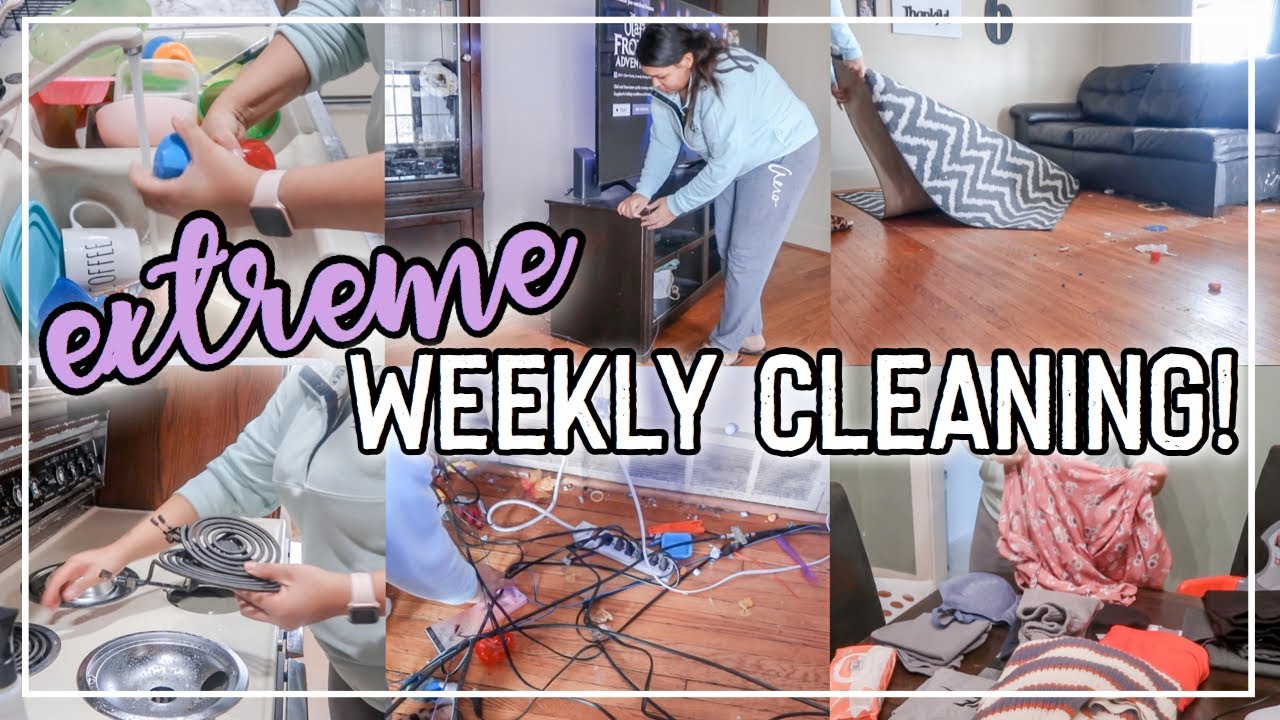 EXTREME SPEED CLEAN! | WEEKLY CLEANING ROUTINE 2020 | MESSY HOUSE ...
