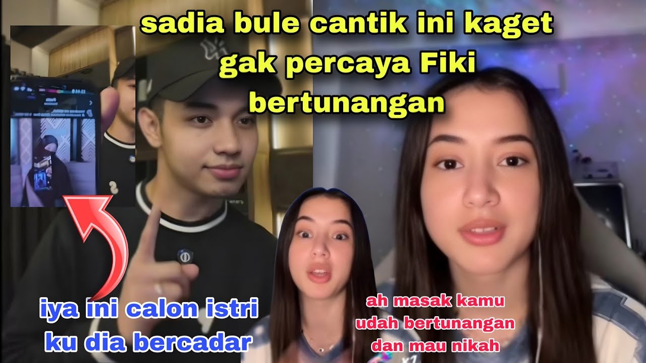 Sadia bule cantik muslimah arab India kaget gak percaya Fiki Naki ...