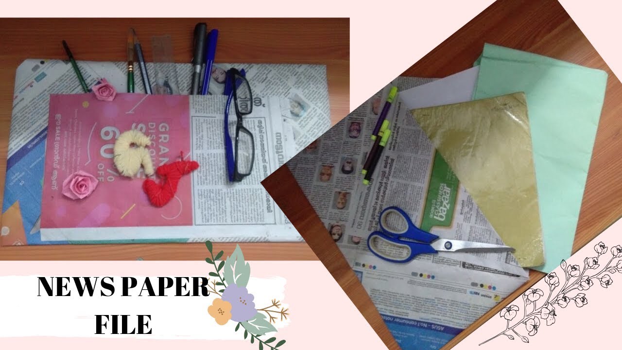 HOW TO MAKE NEWS PAPER FILE - YouTube