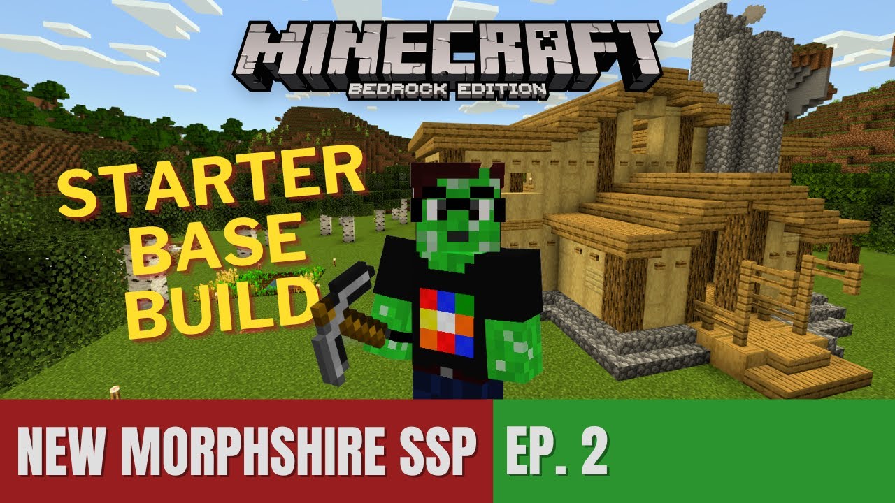 Building A Starter Base! | New Morphshire Ep. 2 - Let's Play Minecraft ...