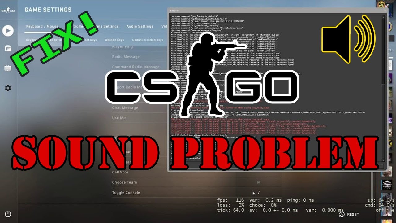 CS:GO SOUND PROBLEM FIXED! - SOUND STUTTERS AND AUDIO BUGS.. - YouTube