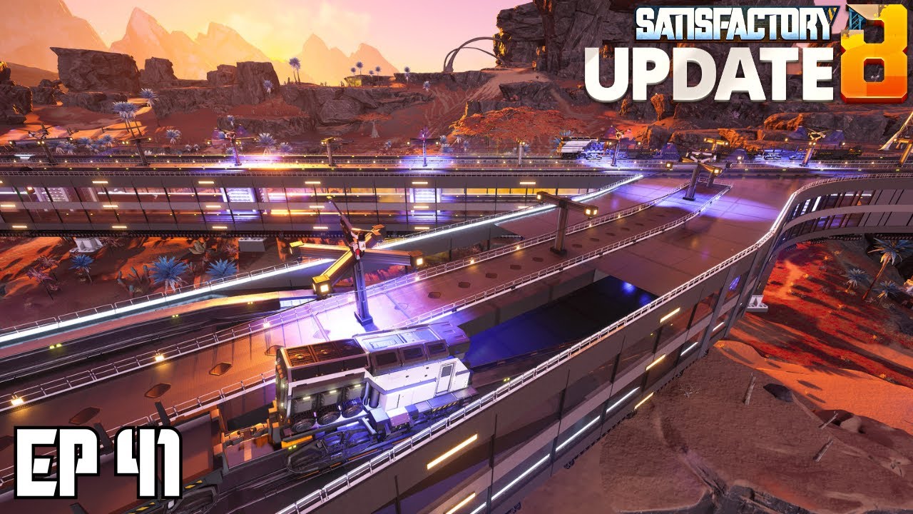 Oil Pumps, Head Lift & Train Junctions | Satisfactory U8 - Ep 41 - YouTube