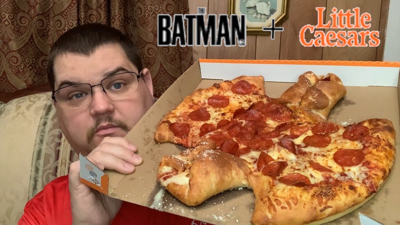 The Batman Calzony from Little Caesars! - YouTube