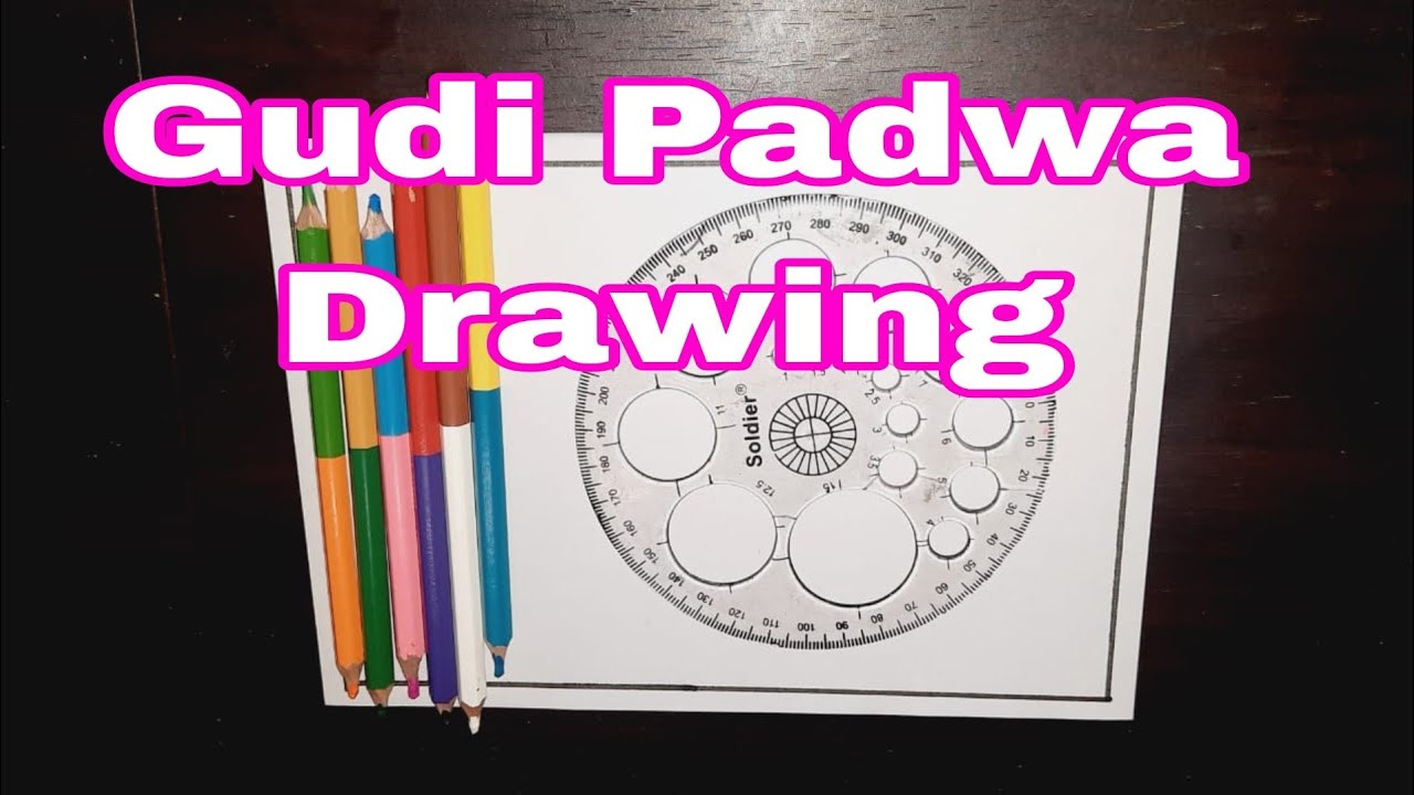 Gudi padwa drawing / gudi padwa festival drawing / gudi padwa special ...