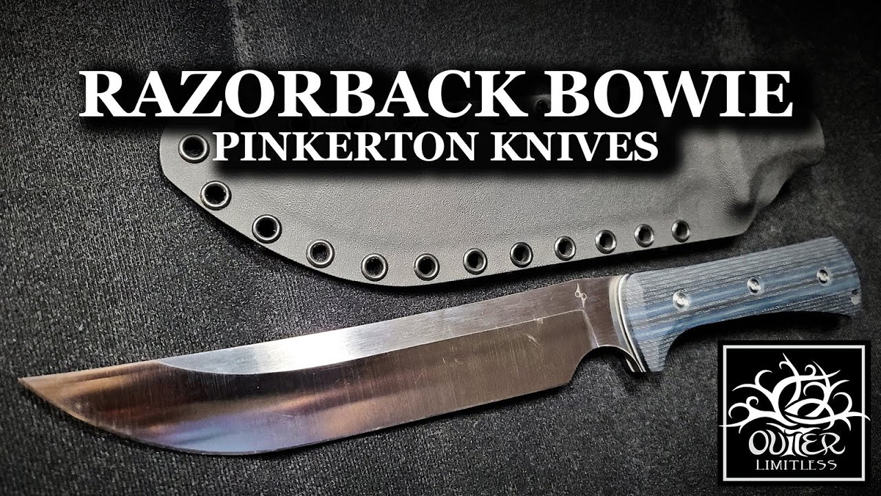 My First Custom Knife: Pinkerton Knives Razorback Bowie - From ...