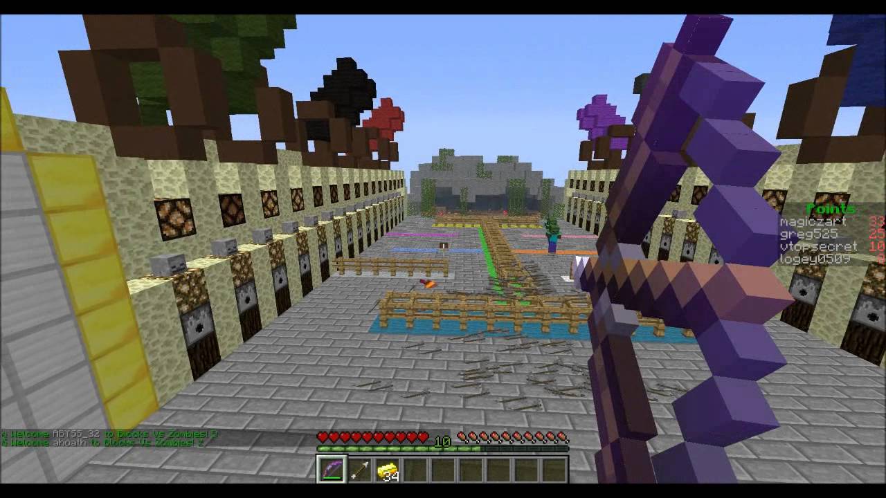 Minecraft Blocks vs Zombies with IRonIc ScopeZ - YouTube