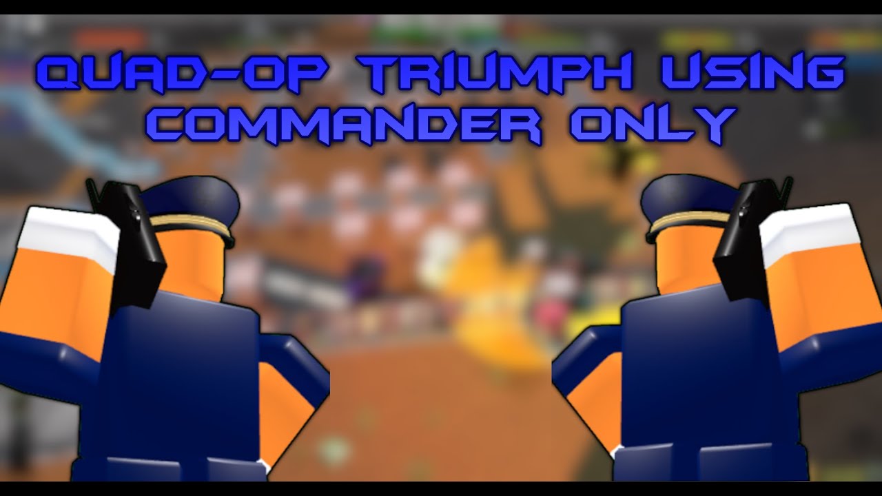Classic Tower Battles Triumph Using Commander Only as Main Dps (Quad-Op ...