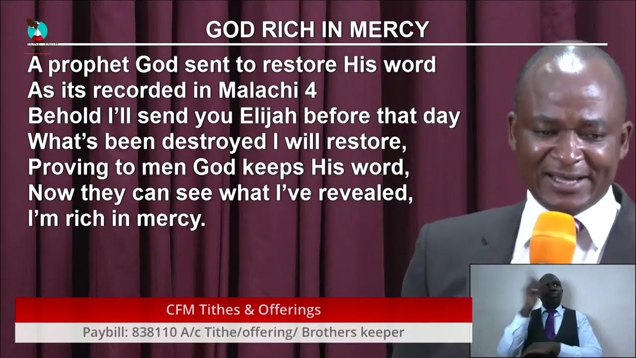 God Rich In Mercy || 15-11-2020 - YouTube
