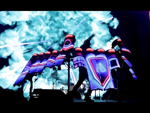 The Worlds Most Visual DJ Drummer - AFISHAL (LED Drumming Show) - YouTube