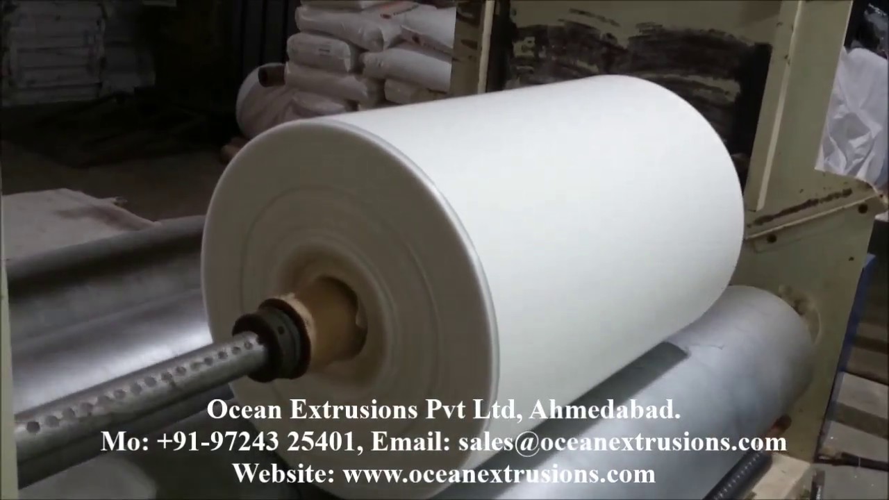 Roll to Roll Extrusion Coating Lamination Machine - YouTube