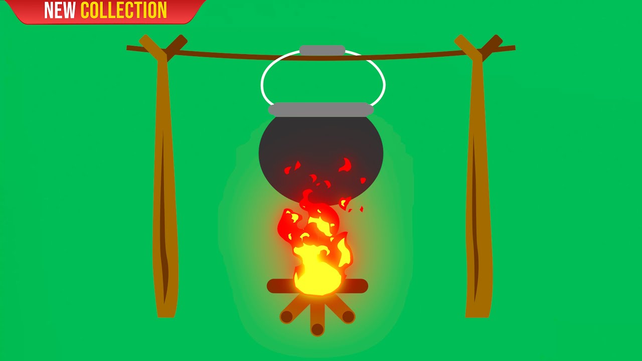 Green Screen Cooking on Fire | Trek | Camping | 4K | Global Kreators ...