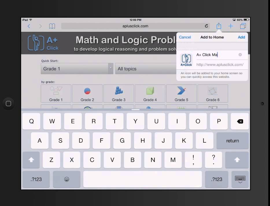 Add a Website to Home Screen - YouTube