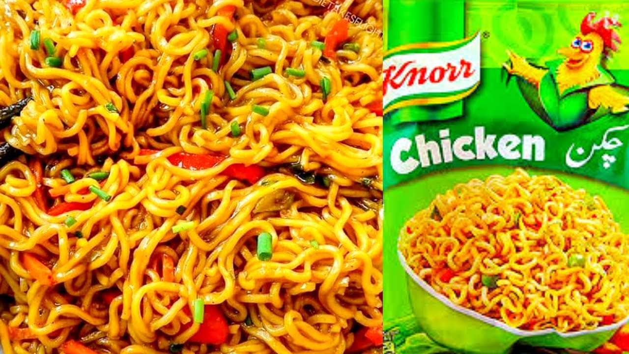 Egg And Vegetable Knorr Noodles | Egg Maggi with Vegetables | Anda ...