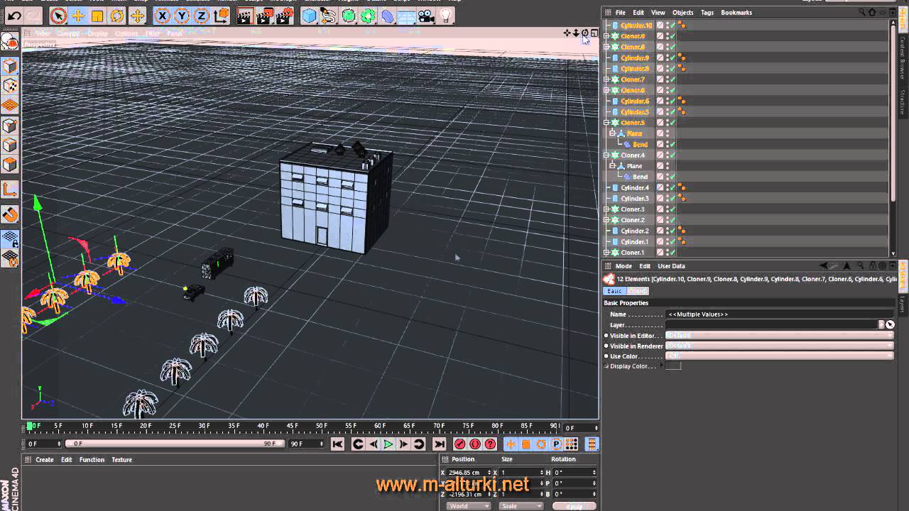 Cinema 4D - City speed modeling - YouTube